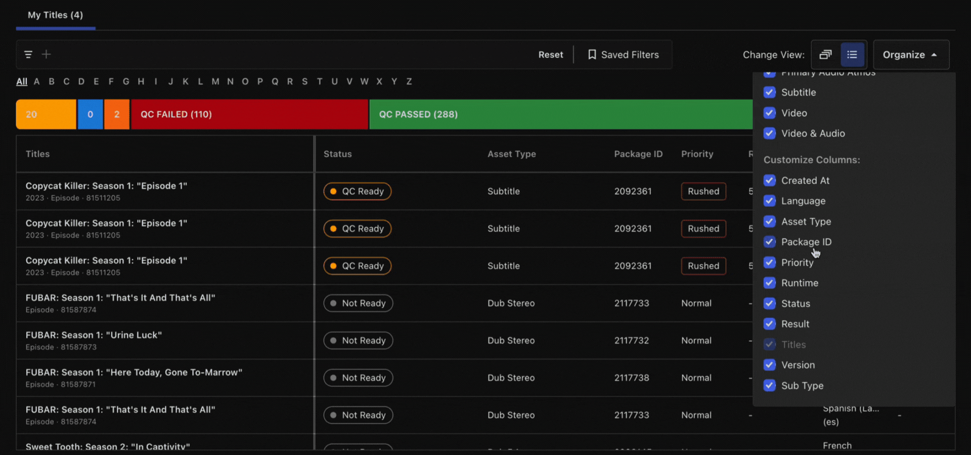 Asset QC - Production Admin Dashboard Overview – Netflix | Partner Help ...