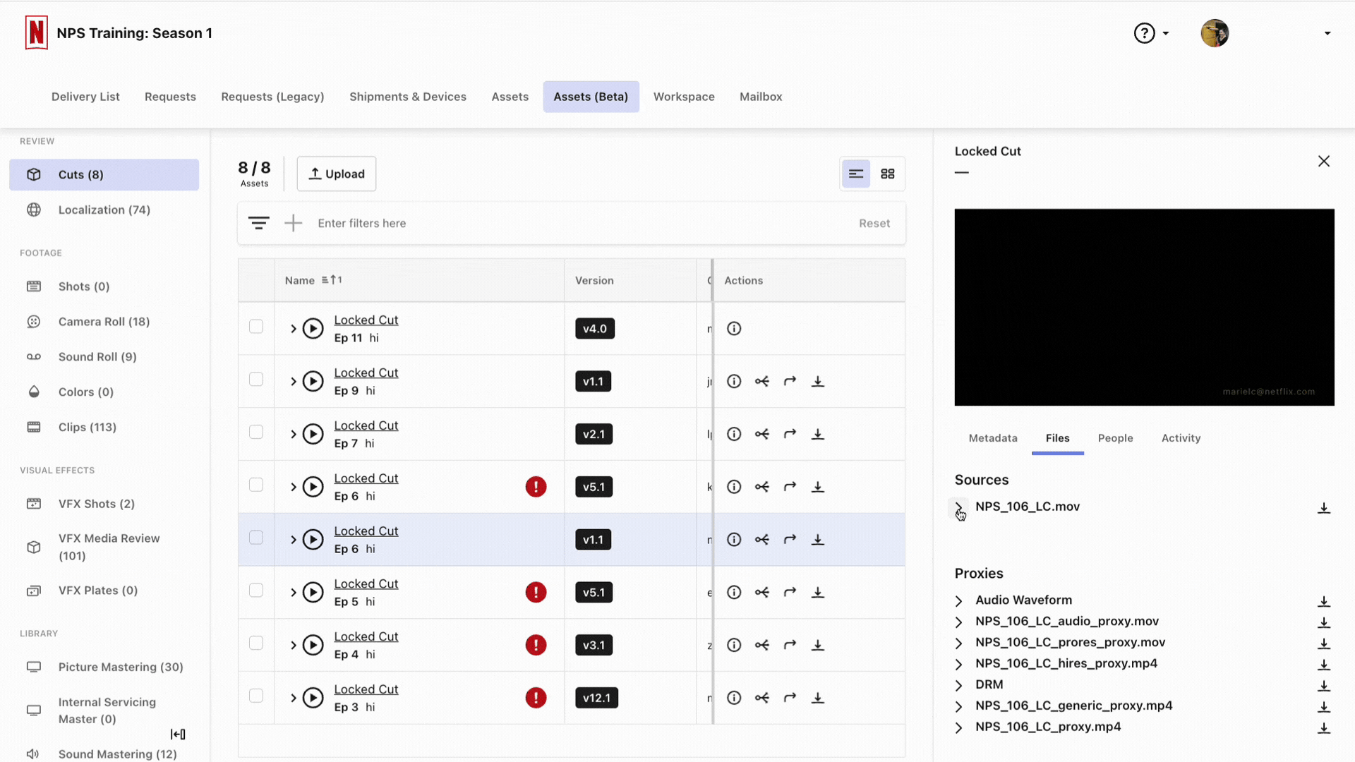 Content Hub - Asset Metadata – Netflix | Partner Help Center