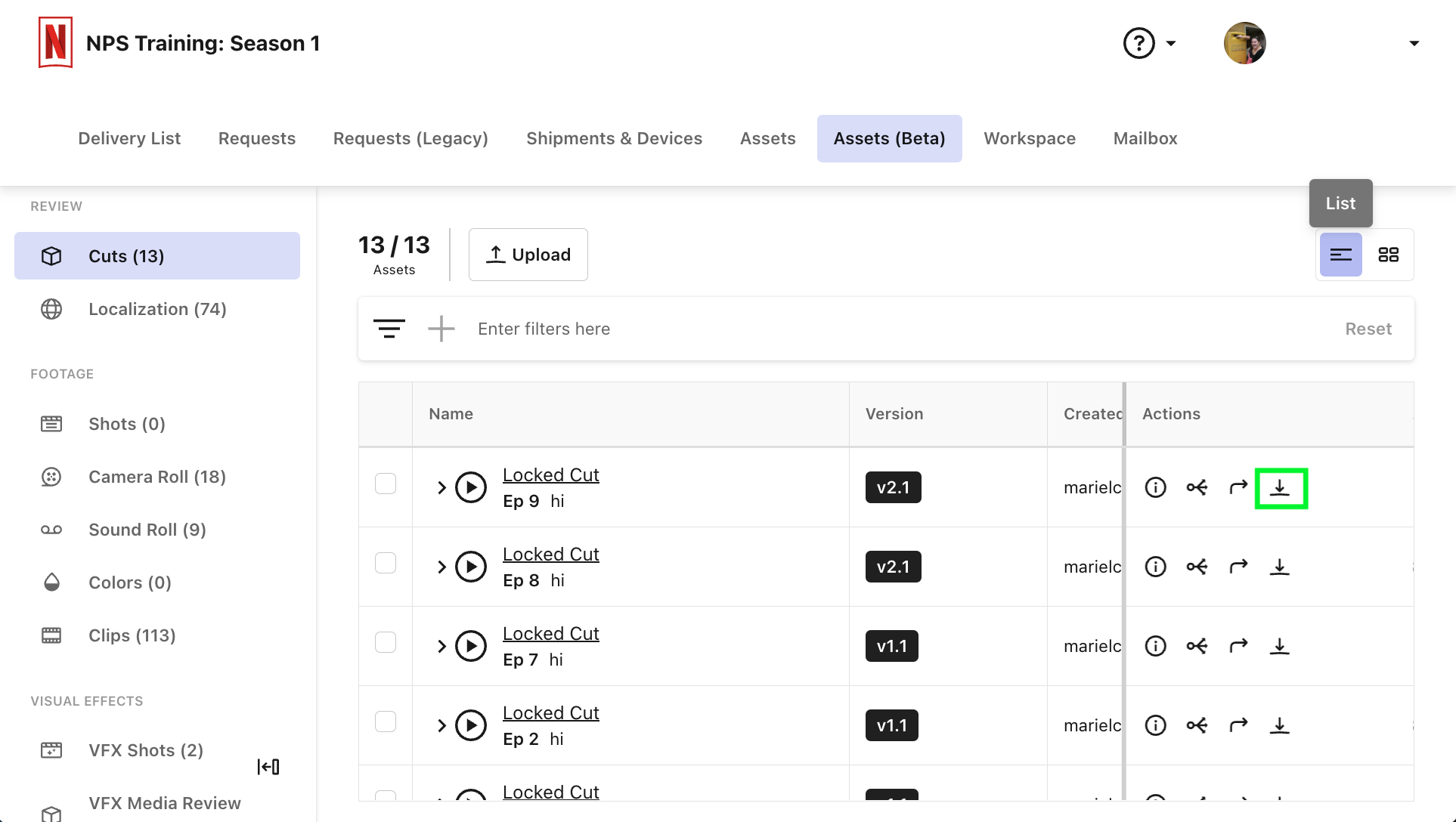 Content Hub - Downloading Assets – Netflix | Partner Help Center
