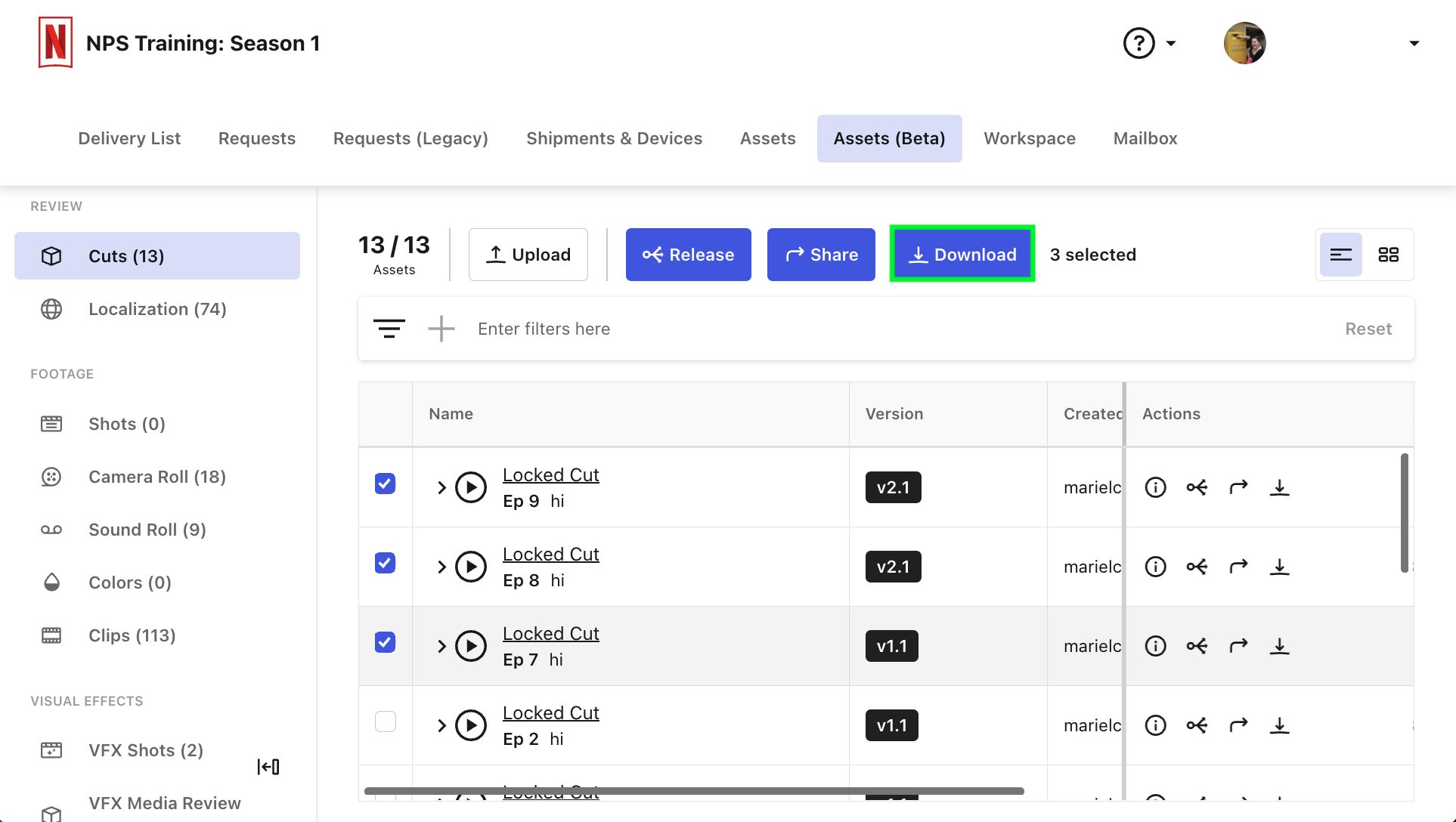 Content Hub - Downloading Assets – Netflix | Partner Help Center