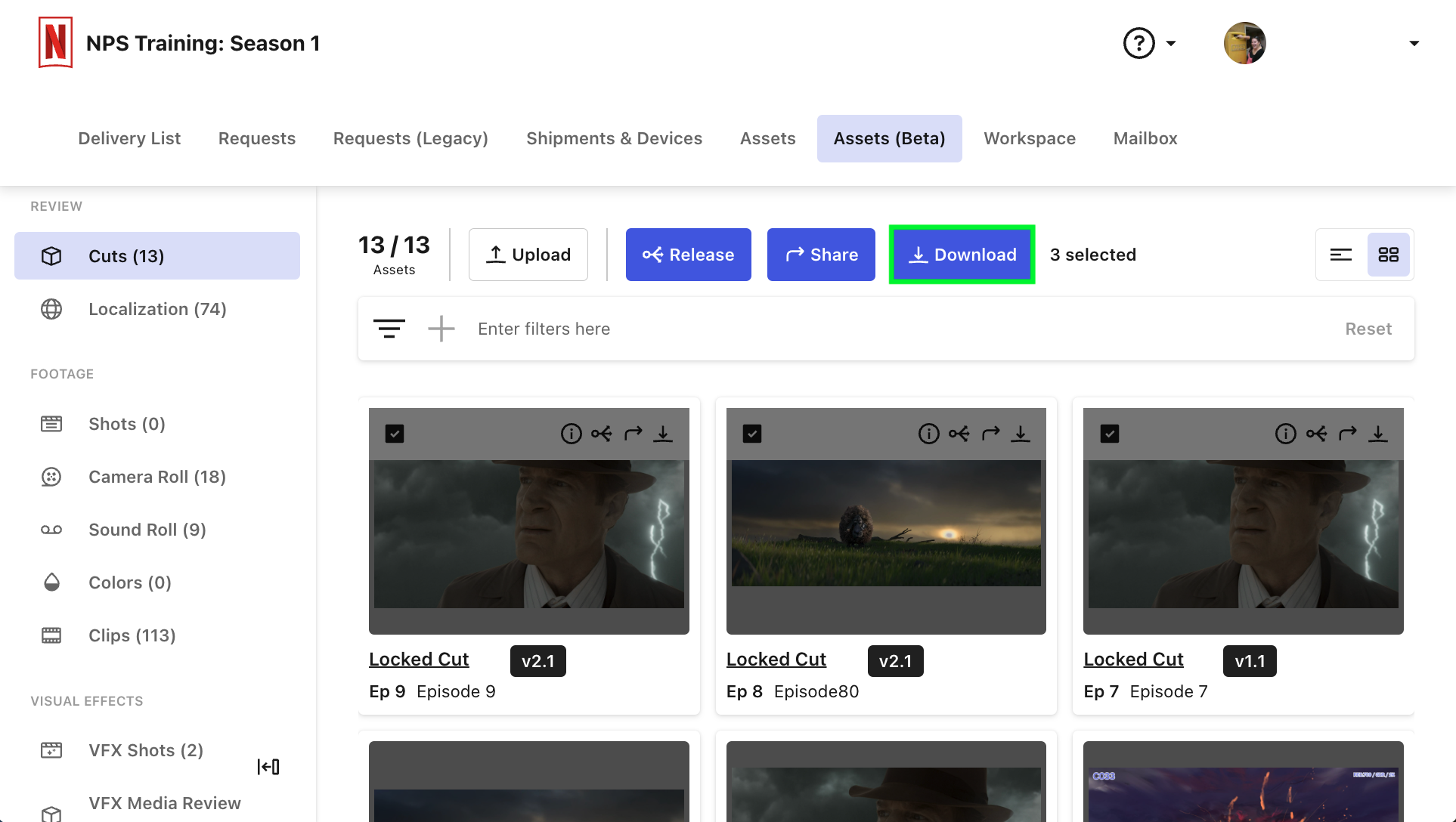 Content Hub - Downloading Assets – Netflix | Partner Help Center