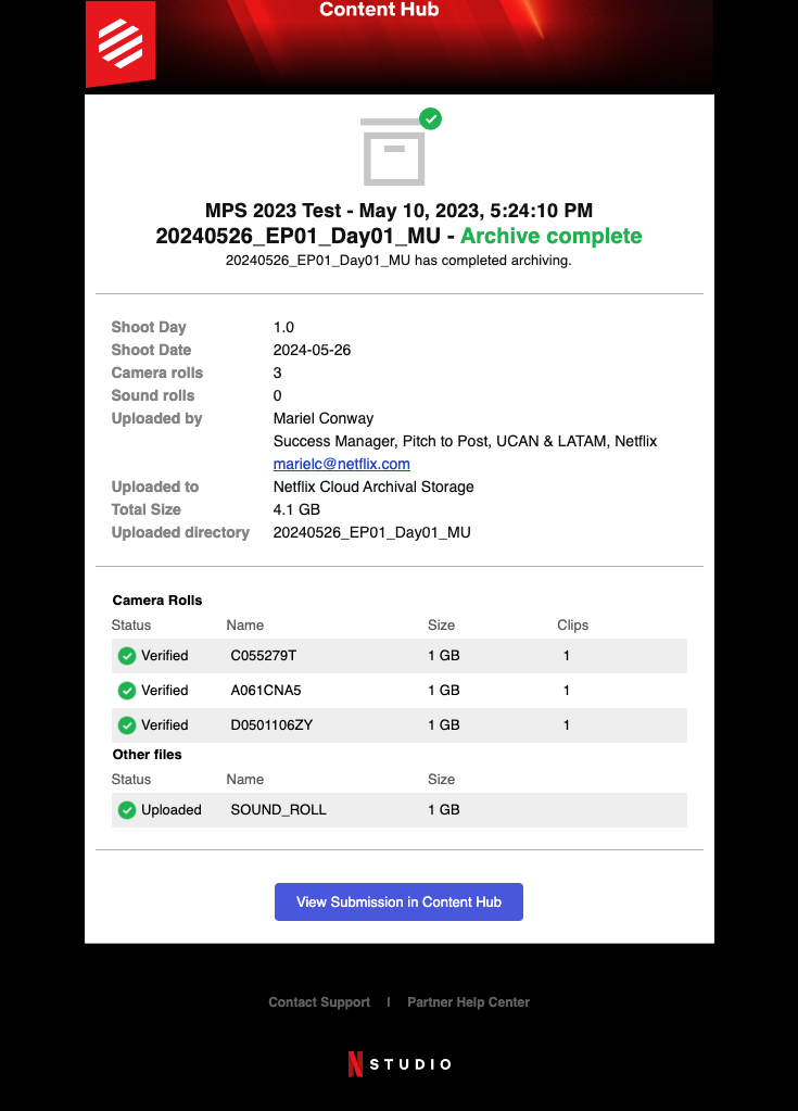 Netflix Footage Ingest - Monitoring Your Uploads In Content Hub ...